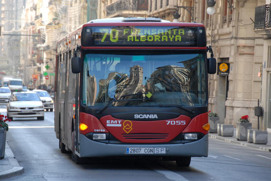 One Many Emt Buses Streets Valencia Editorial Stock Photo - Stock Image ...
