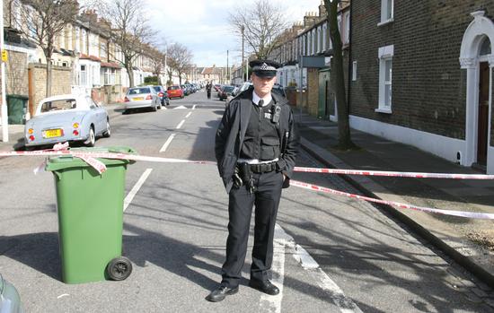 Police Scene Crime Officers Search Area Editorial Stock Photo - Stock ...