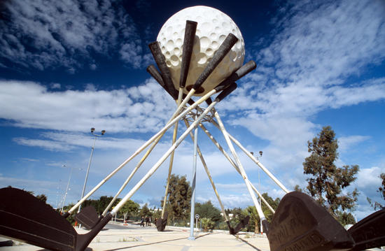 Golf Roundabout Next Golf Village Port Editorial Stock Photo - Stock ...