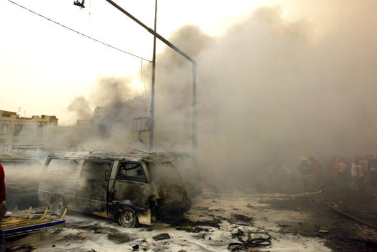 Iraqis Gather Site Car Bomb Explosion Editorial Stock Photo - Stock ...