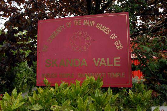Skanda Vale Temple Sign Shambo Bull Editorial Stock Photo - Stock Image ...
