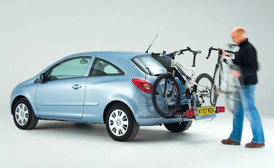 Integrated Bicycle Rack On Vauxhall Corsa Editorial Stock Photo - Stock ...