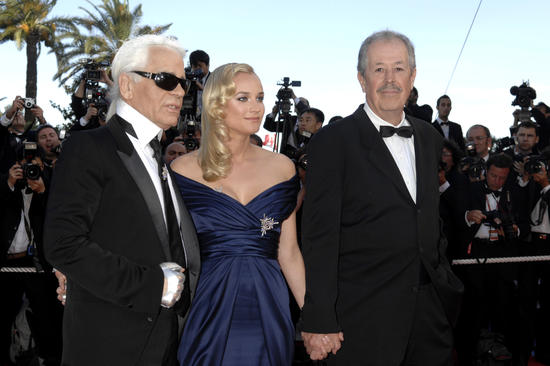 Karl Lagerfeld Diane Kruger Denys Arcand Editorial Stock Photo - Stock ...