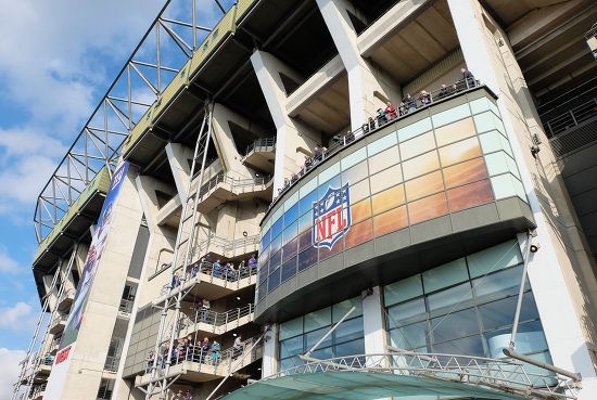 Nfl Logo Above Main Entrance Twickenham Editorial Stock Photo - Stock ...
