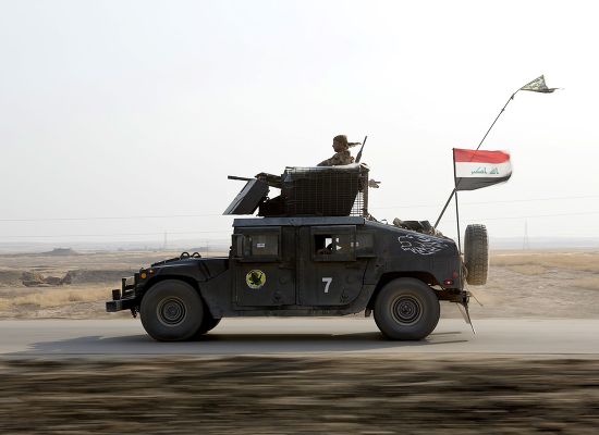 Iraqi Army Humvee Races Along Recently Editorial Stock Photo - Stock ...