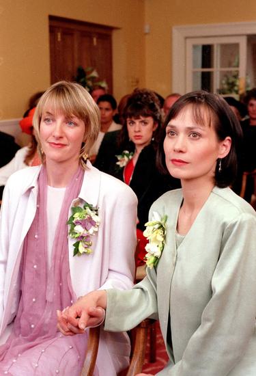 Emmerdale Tv 1996 Emma Zoes Blessing Editorial Stock Photo - Stock ...