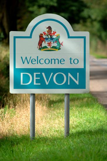 Welcome Devon Sign Devon England Britain Editorial Stock Photo - Stock ...