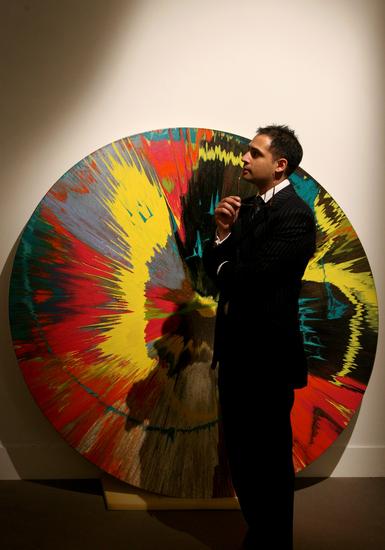 Damien Hirs Beautiful Barbed Wire Entwining - Foto de stock de ...