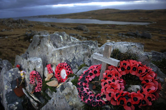 Steel Cross Marks Wireless Ridge Were Editorial Stock Photo - Stock ...