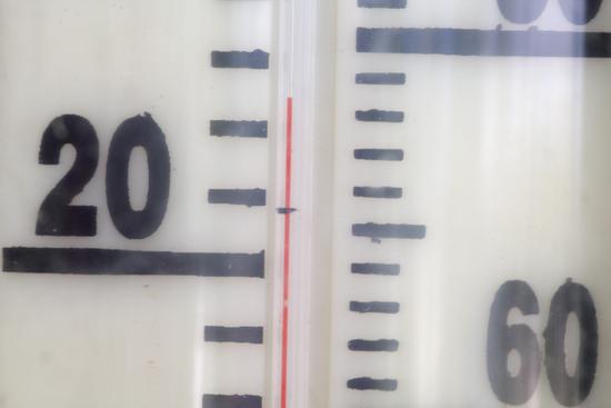 Outdoor Thermometer Reads Over 22 Degrees Editorial Stock Photo - Stock ...