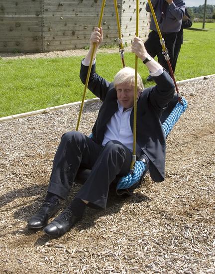 Boris Johnson Trying Out Zip Wire Editorial Stock Photo - Stock Image ...