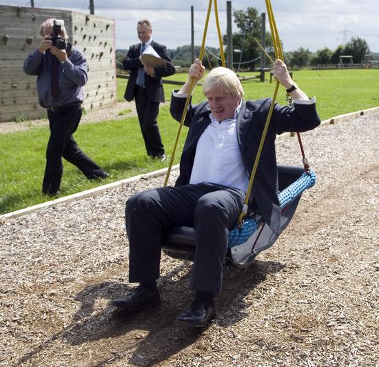 Boris Johnson Trying Out Zip Wire Editorial Stock Photo - Stock Image ...