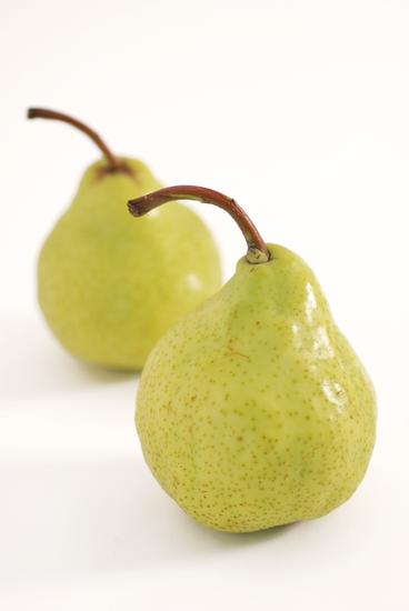 Organic Fresh Pears On White Background Editorial Stock Photo - Stock ...