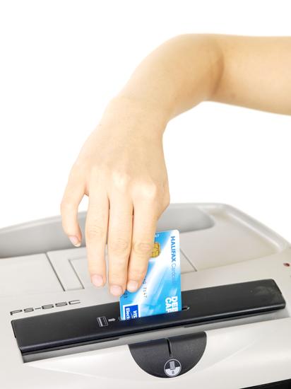 Model Released Young Woman Shredding Credit Editorial Stock Photo ...