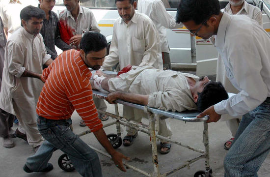 Wounded Civilian Taken Medical Treatment Local Editorial Stock Photo ...