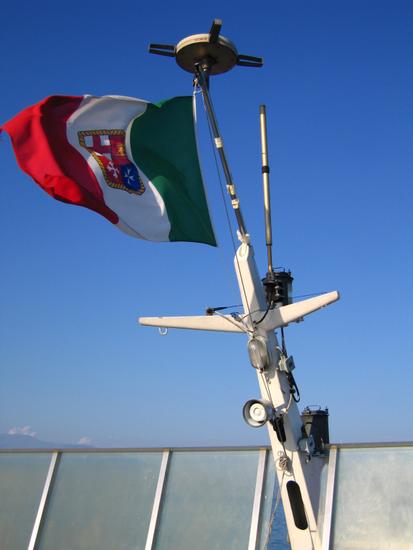 Italian Flag Lake Garda Italy Editorial Stock Photo - Stock Image ...