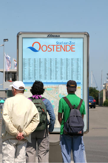 Tourists Front Street Map Ostend Belgium Editorial Stock Photo - Stock ...
