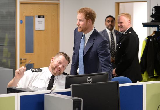 Prince Harry Shares Joke Inspector Paul Editorial Stock Photo - Stock ...
