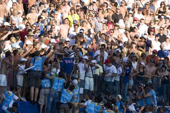 Michael Phelps Usa Goes Into Crowd Editorial Stock Photo - Stock Image ...
