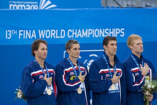 Aaron Pierson Ryan Lochte Michael Phelps Editorial Stock Photo - Stock ...