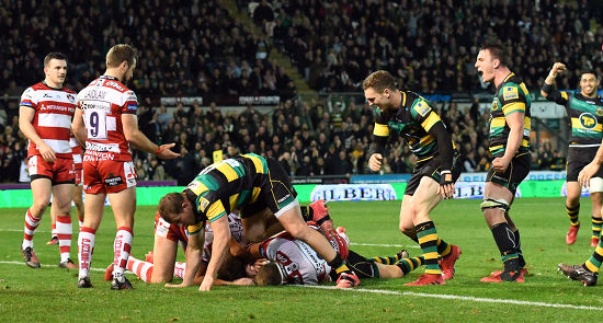 Northamptons Tom Kessell Hidden Scores Winning Editorial Stock Photo ...