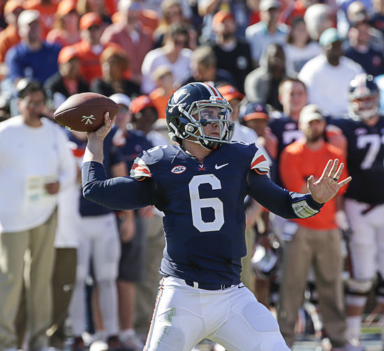 University Virginia Cavalier Qb 6 Kurt Editorial Stock Photo - Stock ...