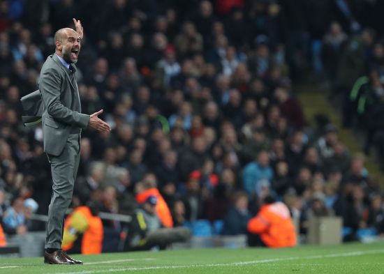 Animated Pep Guardiola Manager Manchester City Editorial Stock Photo ...