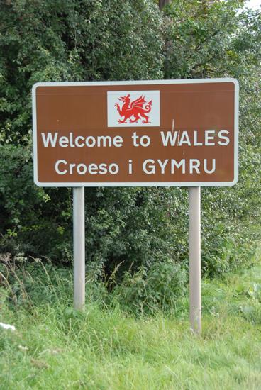 Welcome Wales Sign On England Wales Editorial Stock Photo - Stock Image ...