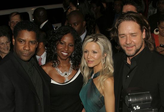 Denzel Washington Pauletta Pearson Danielle Spencer Editorial Stock ...