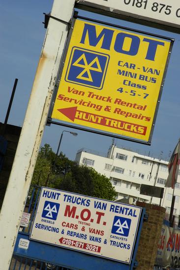 Mot Testing Sign Editorial Stock Photo - Stock Image | Shutterstock