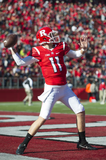 Rutgers Scarlet Knights Quarterback Hayden Rettig Editorial Stock Photo ...