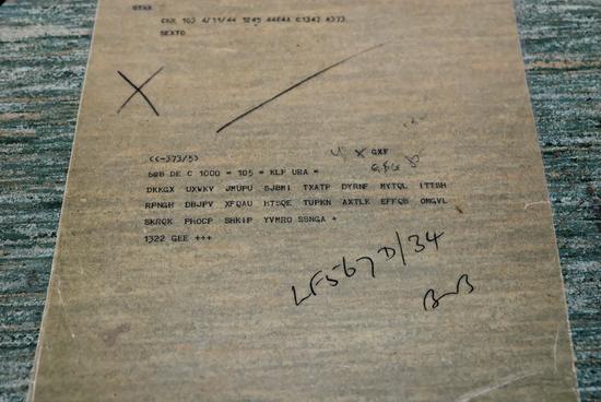 Intercepted German Message Encoded Using Enigma Editorial Stock Photo ...