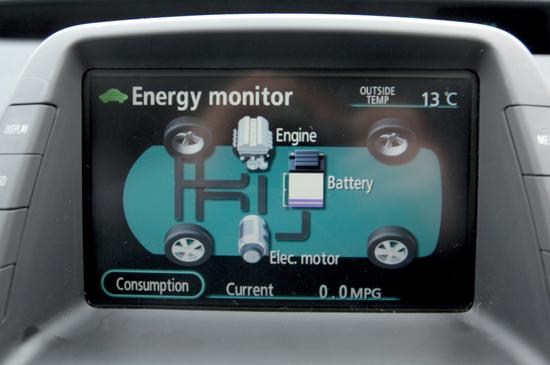 Dash Monitor Toyota Prius T3 Editorial Stock Photo - Stock Image ...