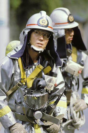 Japanese Firemen Their Uniform Tokyo Japan Editorial Stock Photo ...