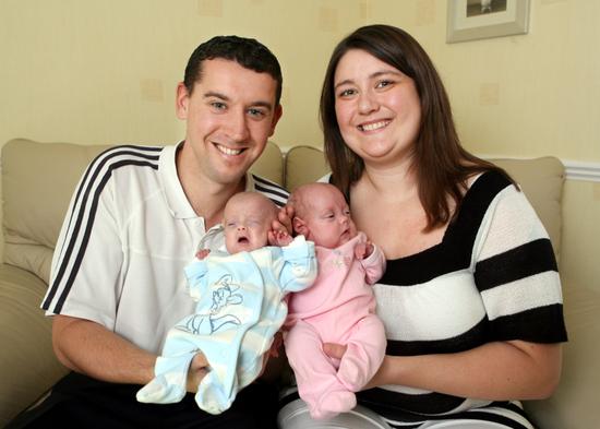 Twins Gracie Mikey Mum Lisa Swindell Editorial Stock Photo - Stock ...