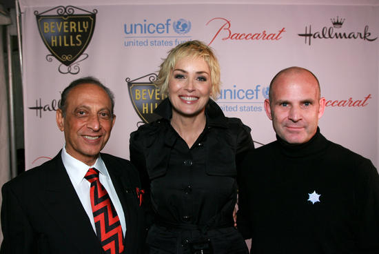 Bh Mayor Jimmy Delshad Sharon Stone Editorial Stock Photo - Stock Image ...