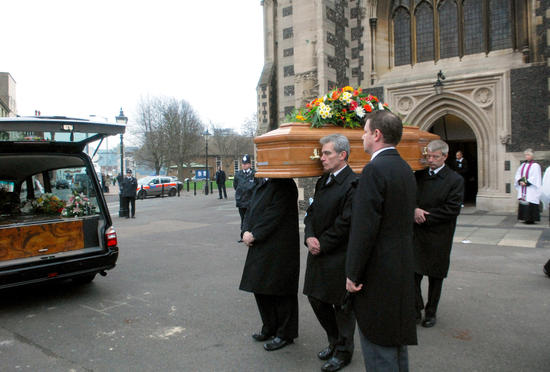 Pallbearers Carry Meredith Kerchers Coffin Editorial Stock Photo ...