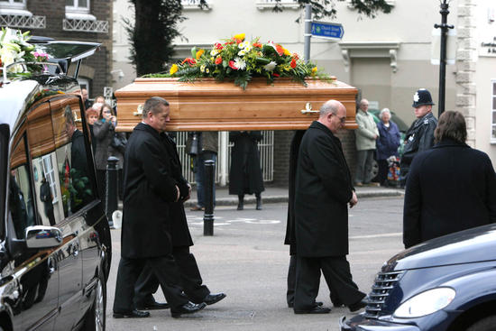 Pallbearers Carry Meredith Kerchers Coffin Editorial Stock Photo ...