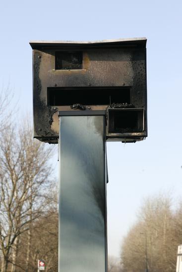 Burnt Out Gatso Speed Camera Editorial Stock Photo - Stock Image ...