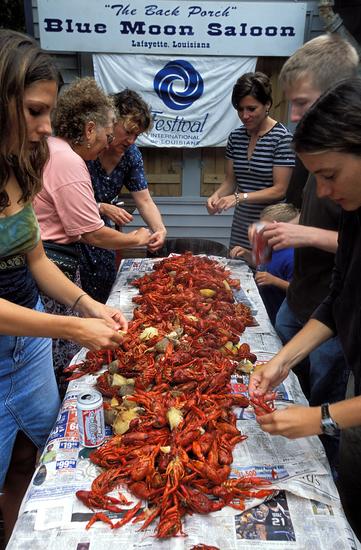 Preparing Crawfish Traditional Crawfish Boil Speciality Editorial Stock ...
