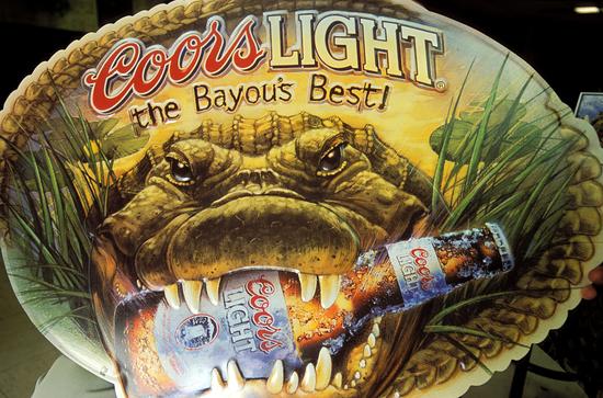 Old Beer Poster Bayou Delight Restaurant Editorial Stock Photo - Stock ...