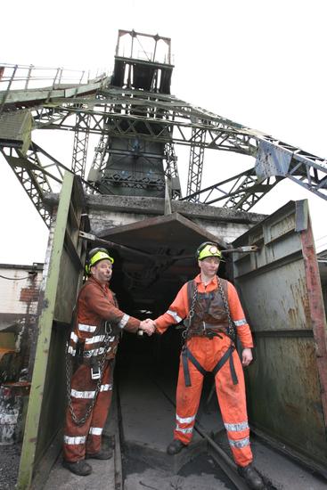 Miners Walk Mine Shaft Last Time Editorial Stock Photo - Stock Image ...