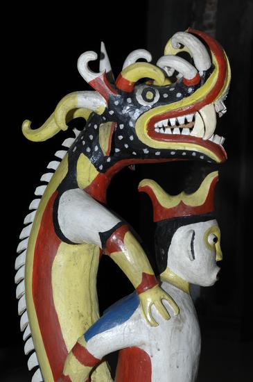 Polychrome Dragon Figure Carving Berawan Tribe Editorial Stock Photo ...