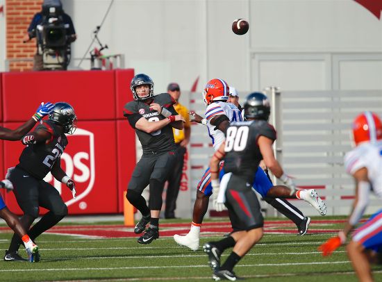 Razorback Qb Austin Allen 8 Makes Editorial Stock Photo - Stock Image ...