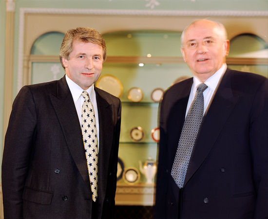 Jonathan Dimbleby Mikhail Gorbachev Editorial Stock Photo - Stock Image ...