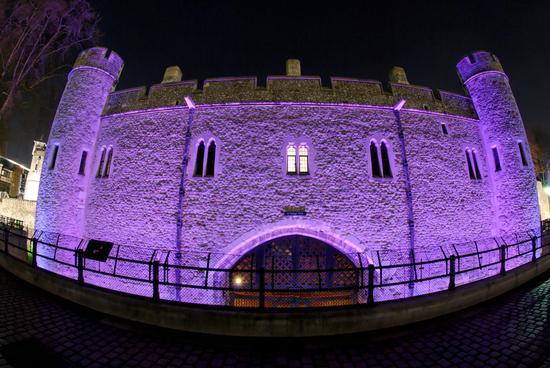 St Thomas Tower Multicoloured Illumination Tower Editorial Stock Photo ...