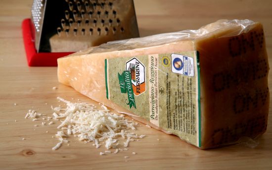 Parmigiano Reggiano Authentic Italian Parmesan Cheese Editorial Stock ...