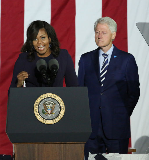 Michelle Obama Bill Clinton Editorial Stock Photo - Stock Image ...