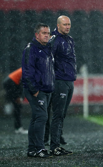 Swansea Coaches Gary Richards Cameron Toshack Editorial Stock Photo ...