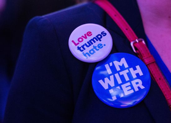 Hillary Clinton Supporter Badges Editorial Stock Photo - Stock Image ...